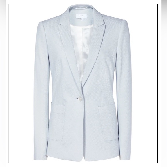Reiss | Jackets & Coats | Reiss Harloe Blazer Light Blue Womens Size ...